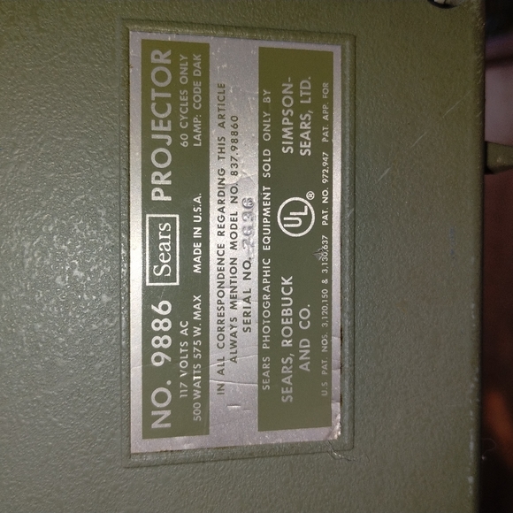 Sears | Cameras, Photo & Video | Vintage Sears Slide Projector And ...